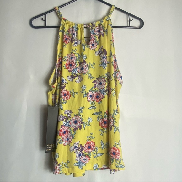 always indigo | Tops | New Always Indigo Floral Tank Size S | Poshmark